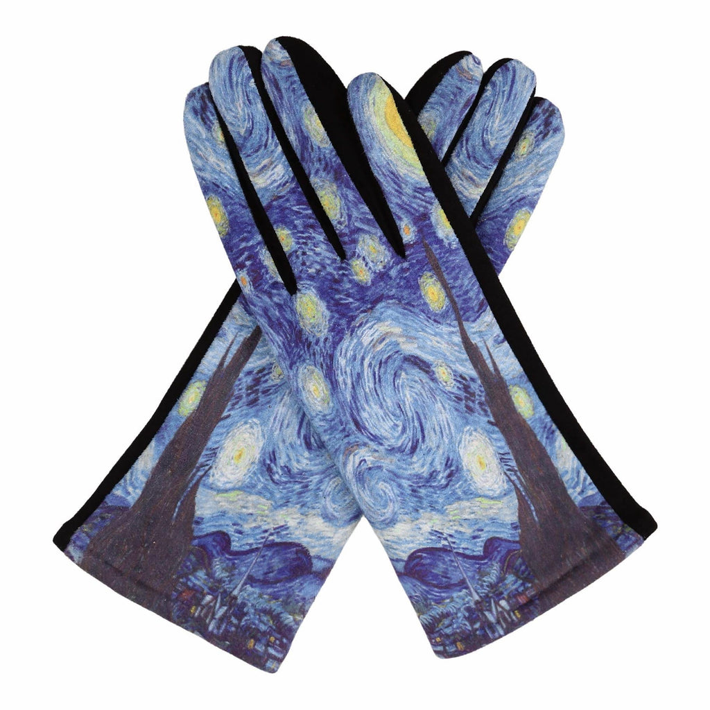Fine Art van Gogh Starry Night Texting Gloves – Speranza Design Gallery