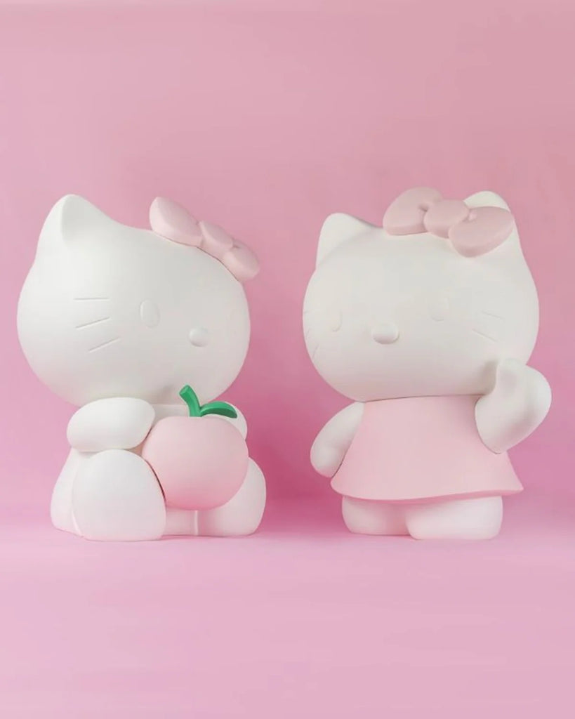 Leblon Delienne Hello Kitty ROBE Matt White & Pastel Pink Dress 10.5 ...