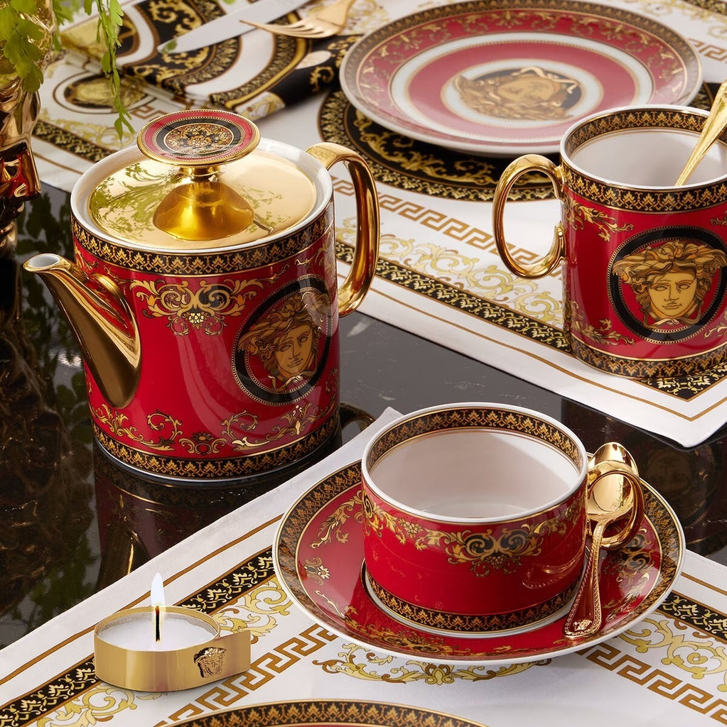 Versace Medusa Red Tea Set – Speranza Design Gallery