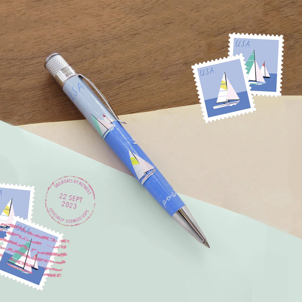 Retro 1951 Limited USPS® Rollerball Pen Sailboats Stamp '23 – Speranza ...