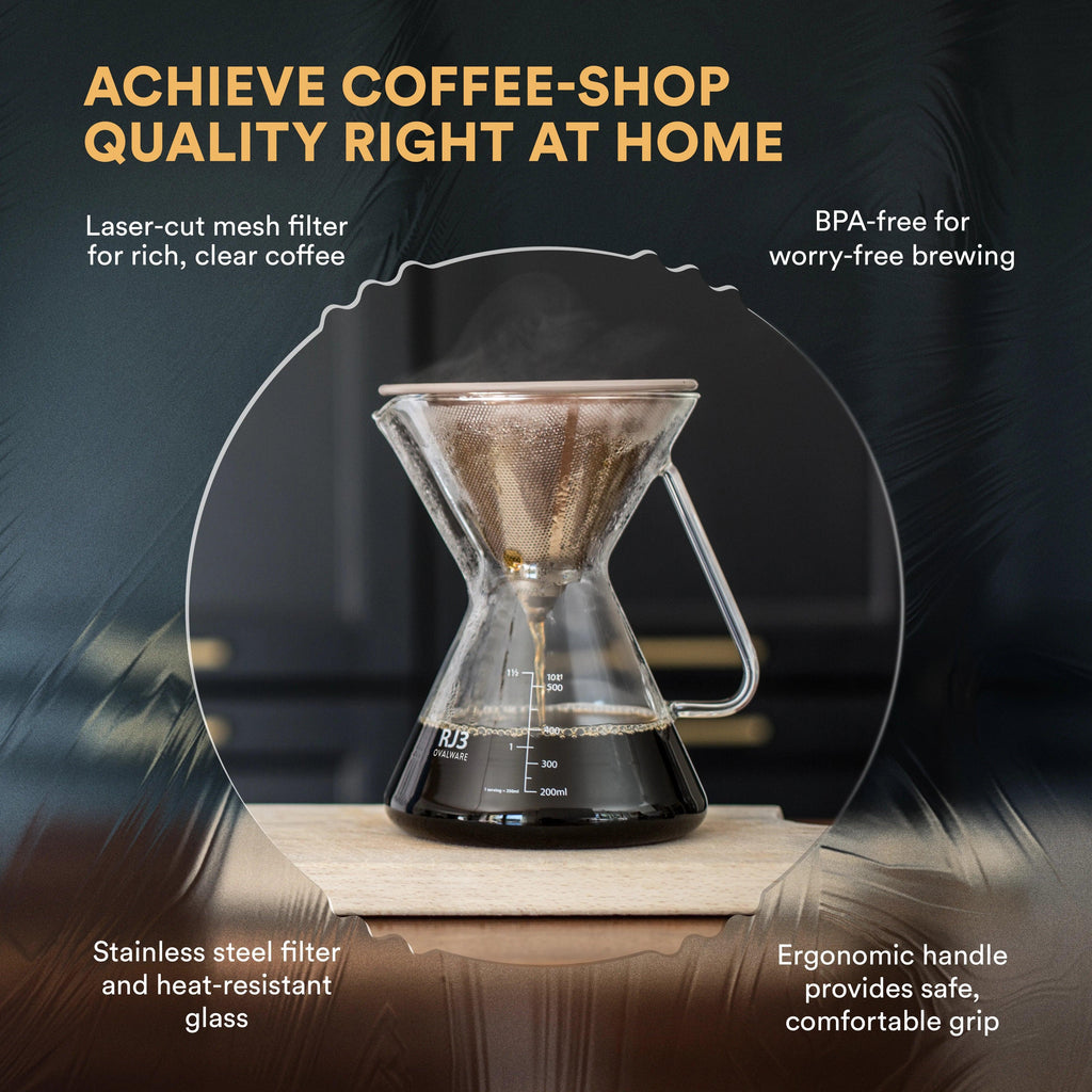 Pour Over Coffee Maker with Filter - 500ml/17oz – Speranza Design Gallery