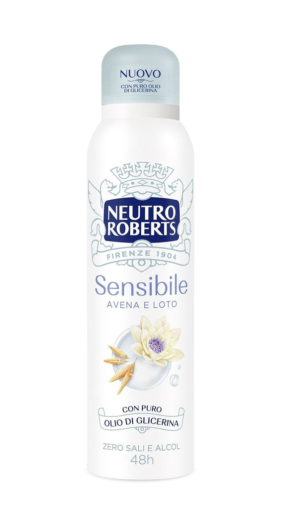 Neutro Roberts Deodorant Sensitive Skin Oats & Lotus Flower Spray 150m ...