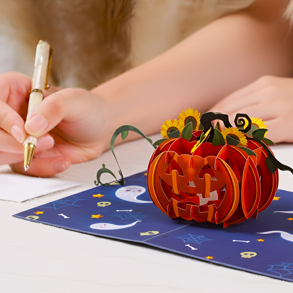 Paper Love Halloween Pumpkin Pop Up Card – Speranza Design Gallery
